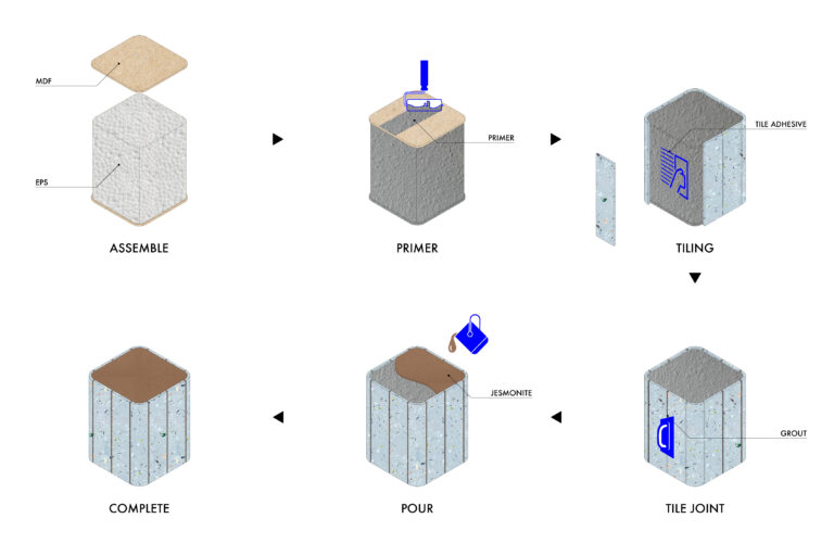 Work_Tile Furniture – LAB.CRETE | 랩크리트